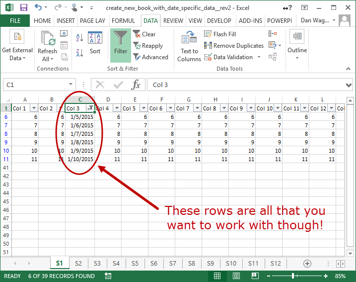 How To Copy Data To A New Workbook Based On Dates Dan Wagner Co